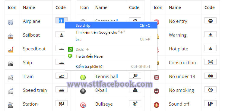 1000 Icon Stt Facebook Đầy đủ Nhất | Biểu tượng cảm xúc Full 2017 - Câu ...