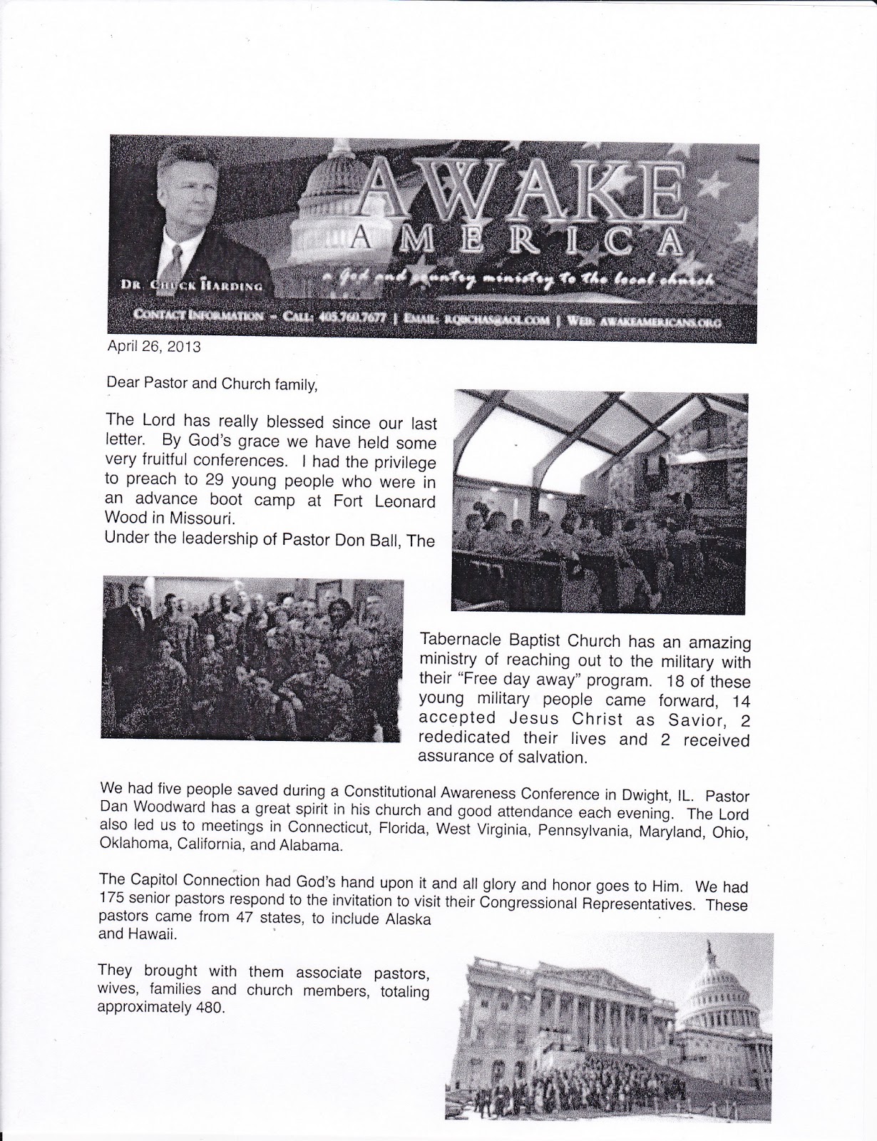 Dr. Chuck Harding ~ Awake America Ministries