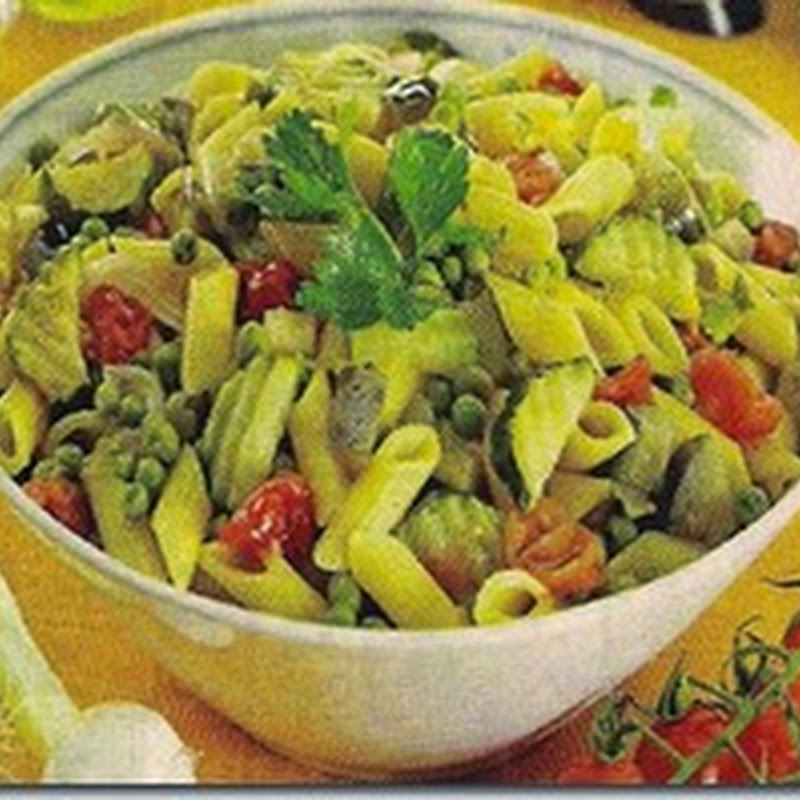 Mezze penne con verdure
