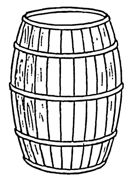 BARREL COLORING PAGES