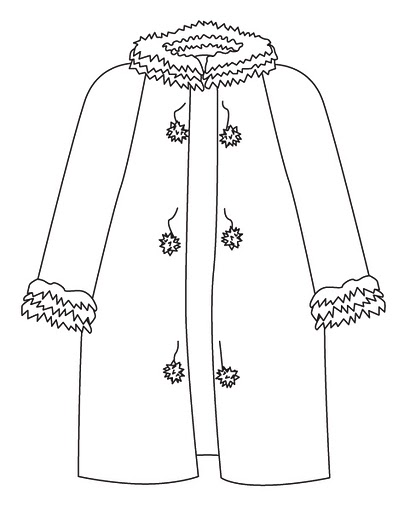 COAT COLORING PAGES