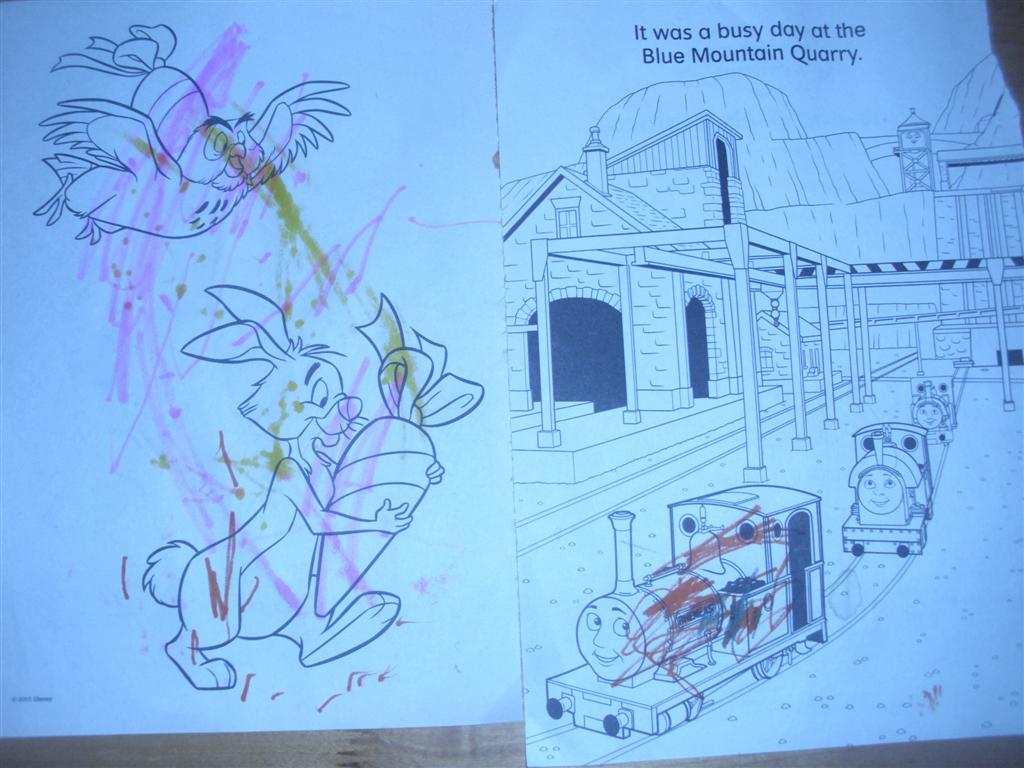 Kids Corner: Rabbit and Blue Mountain Quarry Coloring Pages by Aaron