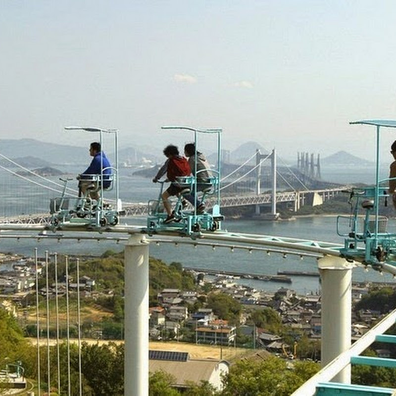 SkyCycle, A Pedal Powered Roller Coaster in Japan | Amusing Planet