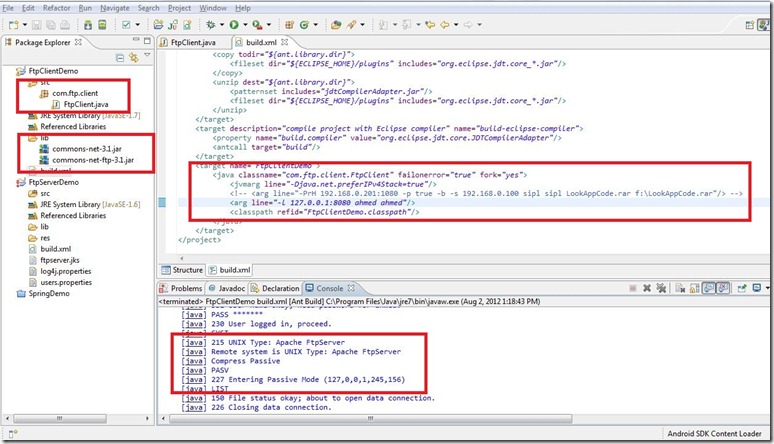 Ftp Client Using Apache Common Net Library Using Socks Proxy Server