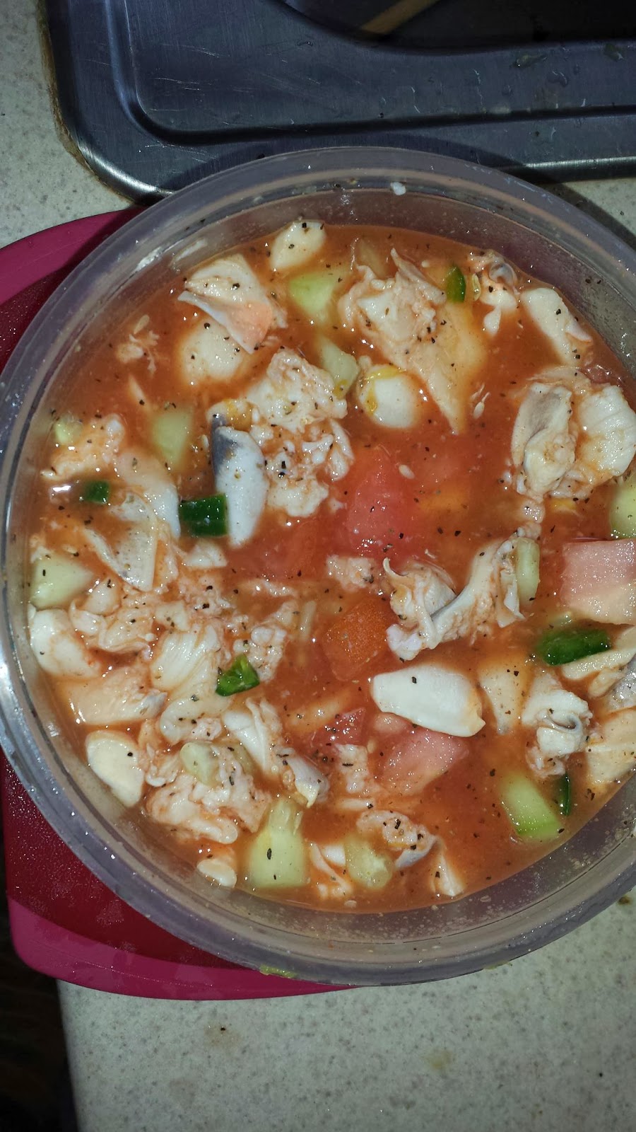 The Southern Belle Cooks: Miami Style Bahamian Conch Salad