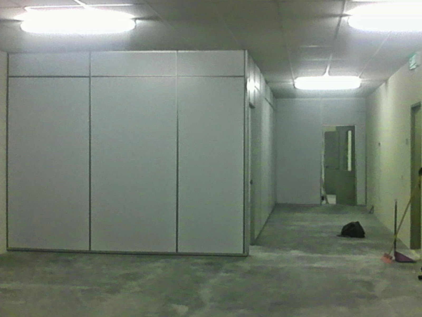 Plaster Ceiling and Wall (drywall gypsum construction): Office ...