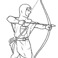 DESENHO ARQUEIRO PARA COLORIR – Colorir e Aprender