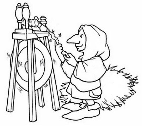 DIBUJOS DE RUECAS PARA COLOREAR