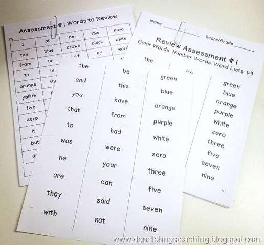 Doodle Bugs Teaching {first grade rocks!}: Sight Words