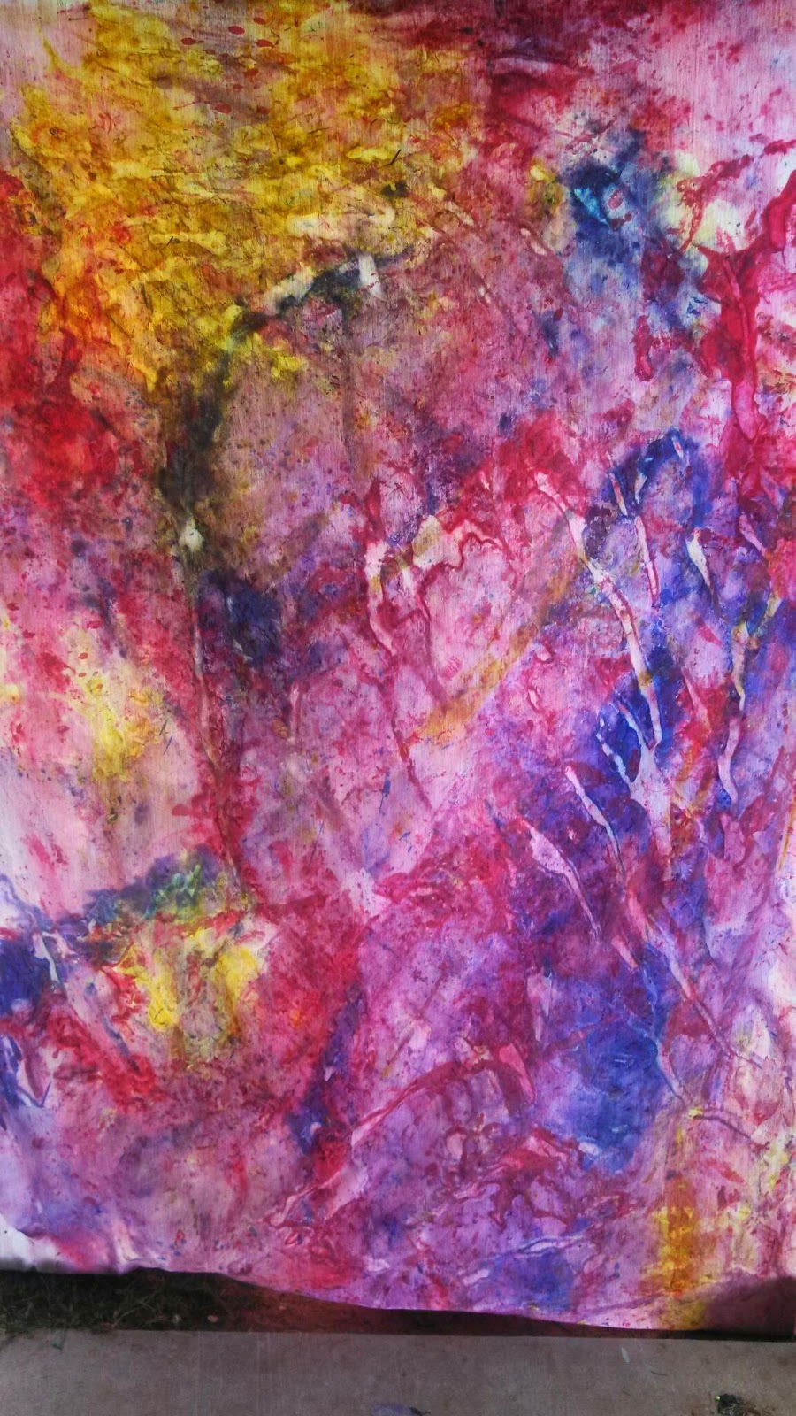 Joshua Hess Art: Bed Sheet Painting