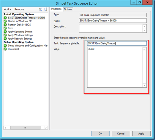 Extend The Task Sequence Error Timeout Duration Mindcore Techblog