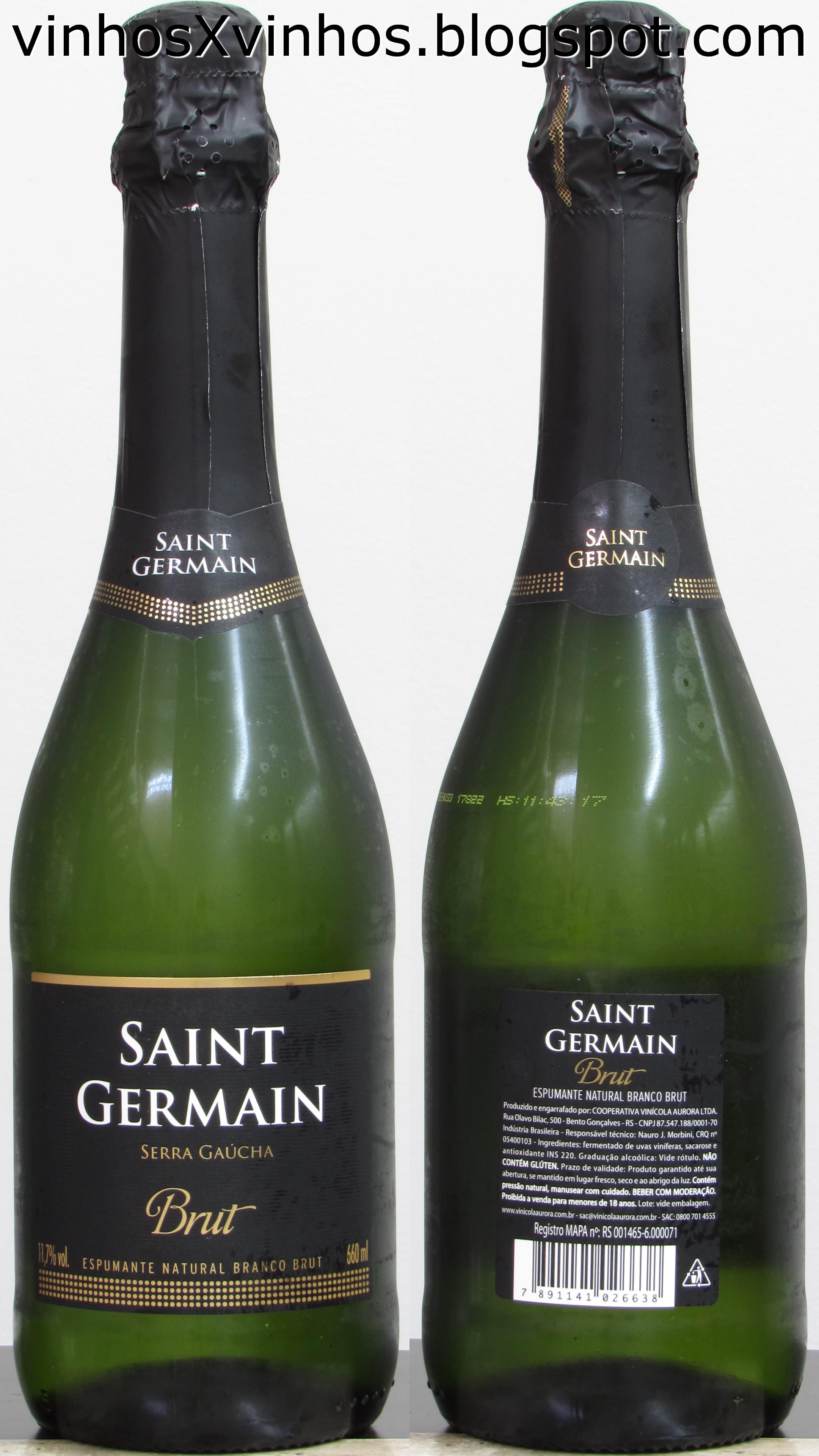 Vinhos x Vinhos: Espumante Saint Germain Brut