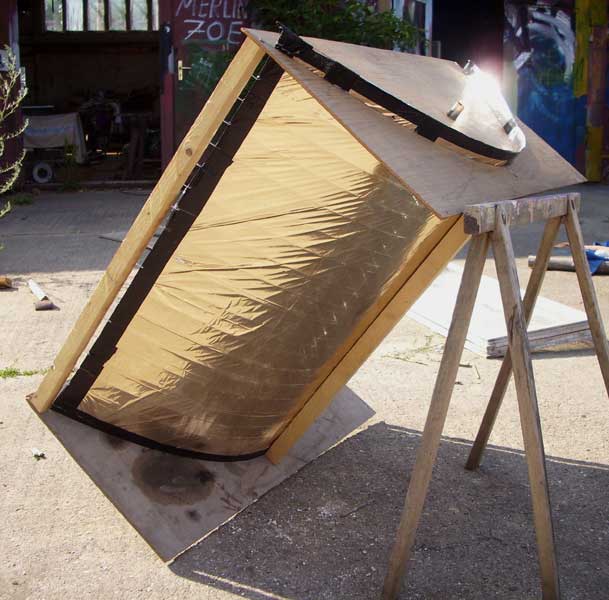 Main parabolic trough collector. - Brute Force and Ignorance