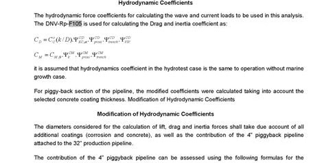 Offshore Engineering: Hydrodynamic coefficients calculation for ...