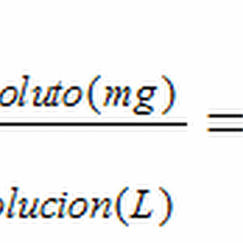 Partes por millon (ppm) - Quimica | Quimica Inorganica