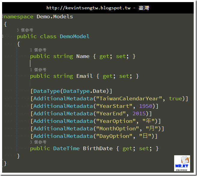 Mrkt 的程式學習筆記 Aspnet Mvc 下拉選單的日期選擇器 Part5 Editor Templates