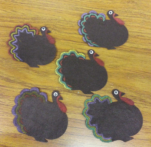 Misadventures of a YA Librarian: Five Little Turkeys Felt Board Story ...