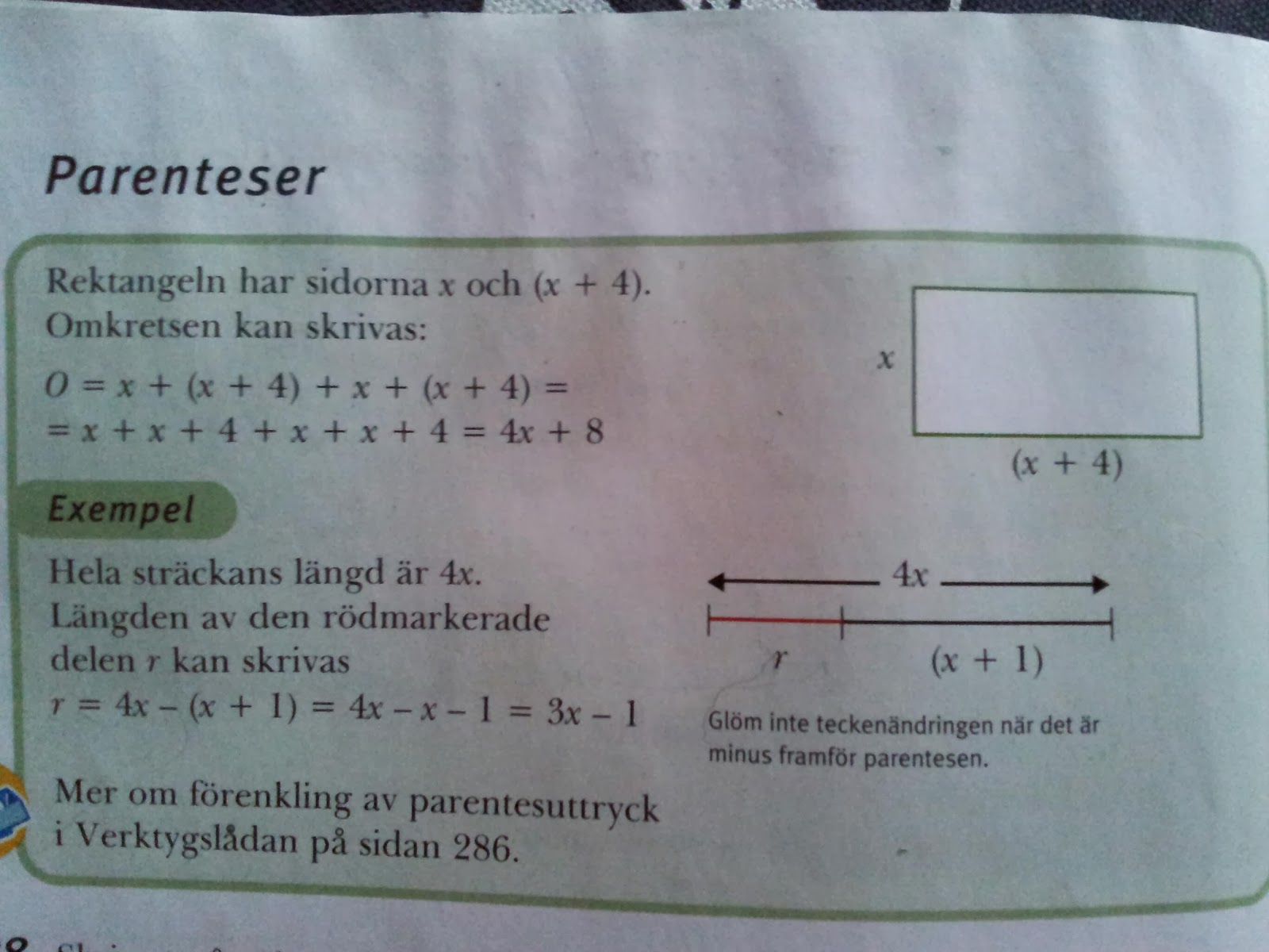 Matematik år9: Parenteser