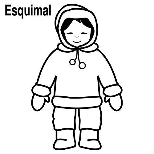 COLOREAR DIBUJOS DE ESQUIMALES