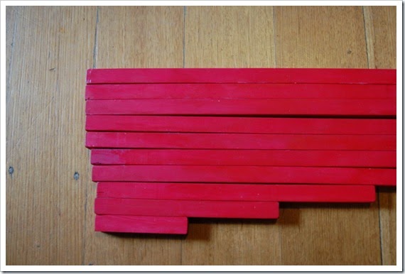 Montessori Items for Sale: Homemade Red Rods and Large Number Rods