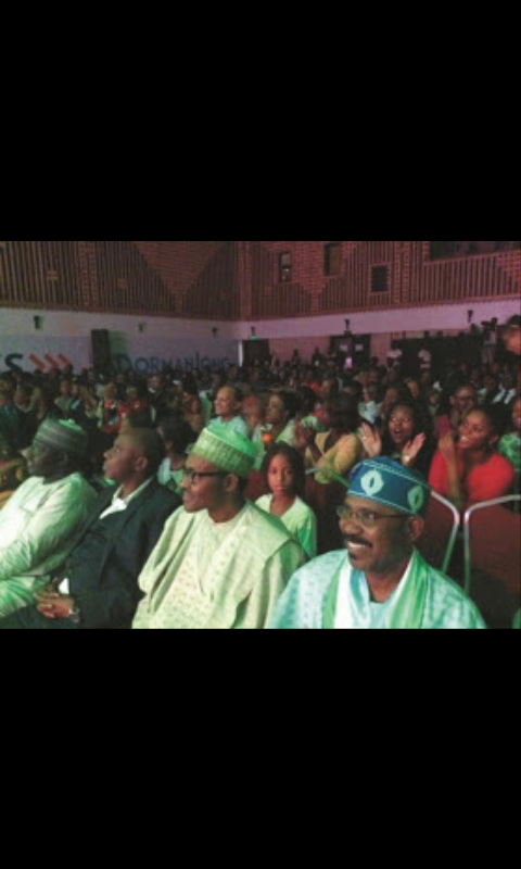 Amaechi and Buhari Pictured Watching A Stage play at Muson Center Lagos ...