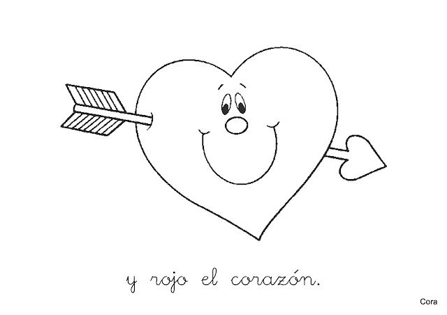 EL COLOR ROJO: DIBUJOS PARA PINTAR