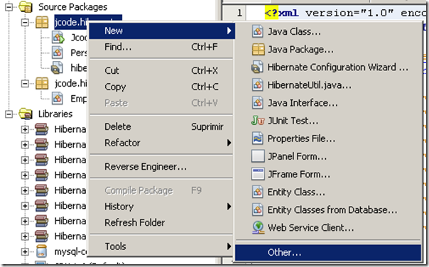 Desarrollando con Hibernate 4 en el IDE Netbeans 7.2. | SOFTPEI ...