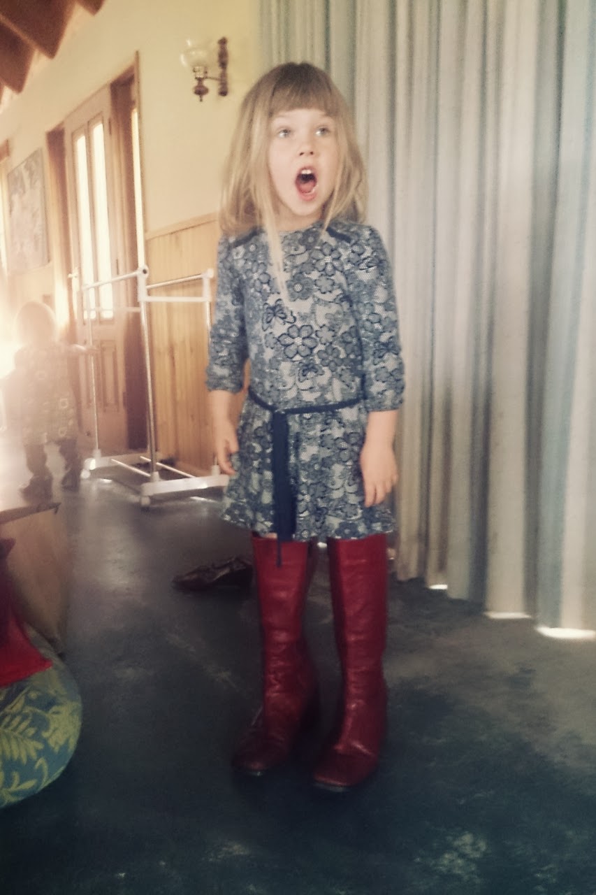 my two dollys: Smiles, tears and big girl boots