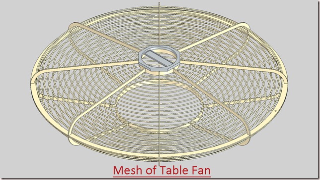 3D Solid Modelling Videos: Mesh of Table Fan (SolidWorks 2014 Tutorial)