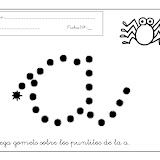 FICHAS DE LA LETRA A PARA NIÑOS DE PREESCOLAR