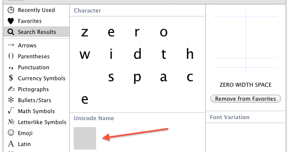 isaach.com: Zero-Width Space