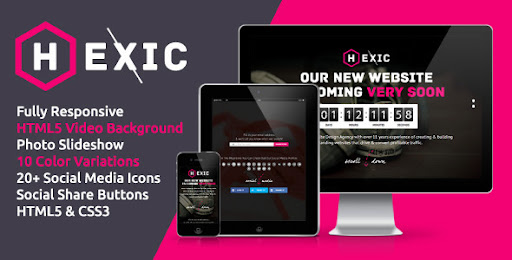 HTML5 and CSS3 WordPress Themes | WP Templates: Hexic - Fully ...