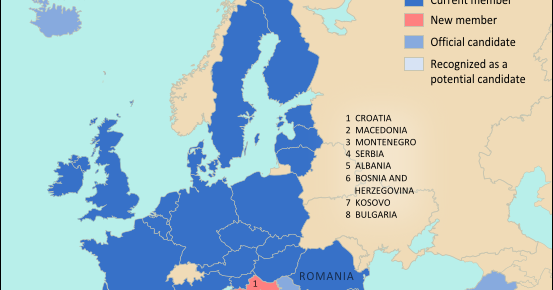 Croatia Joins EU, leaves CEFTA - Political Geography Now