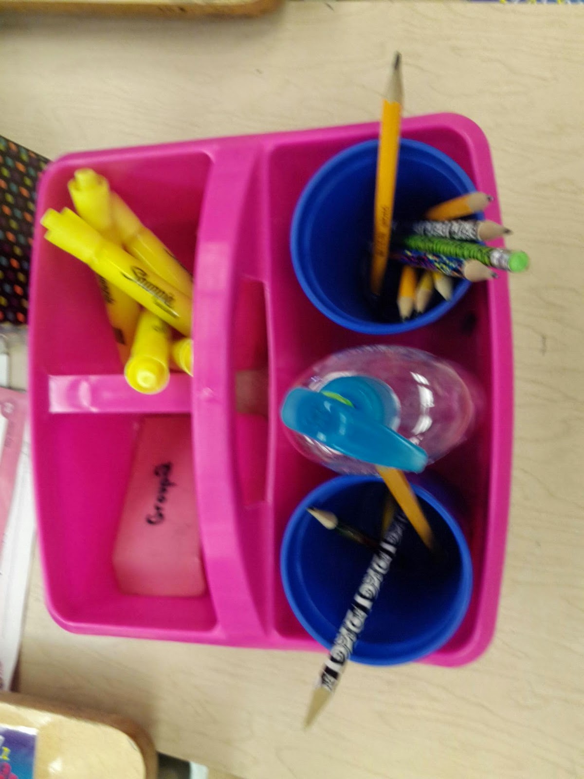 Mrs. Roach's School Daze: Desk top caddy