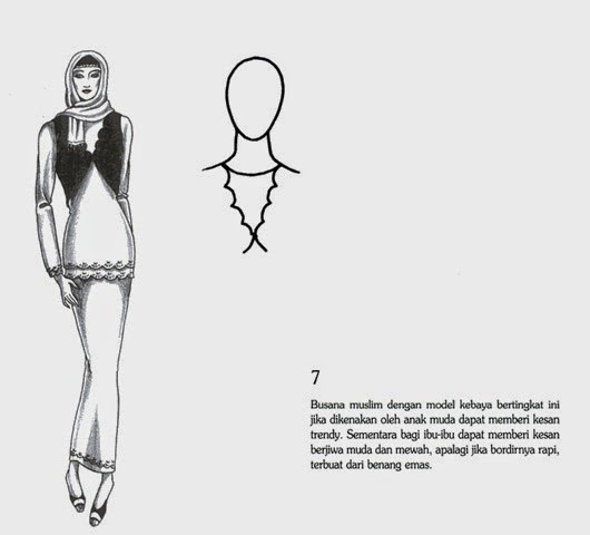 Desain dan Model Jahitan Baju Muslimah Trendy 2014