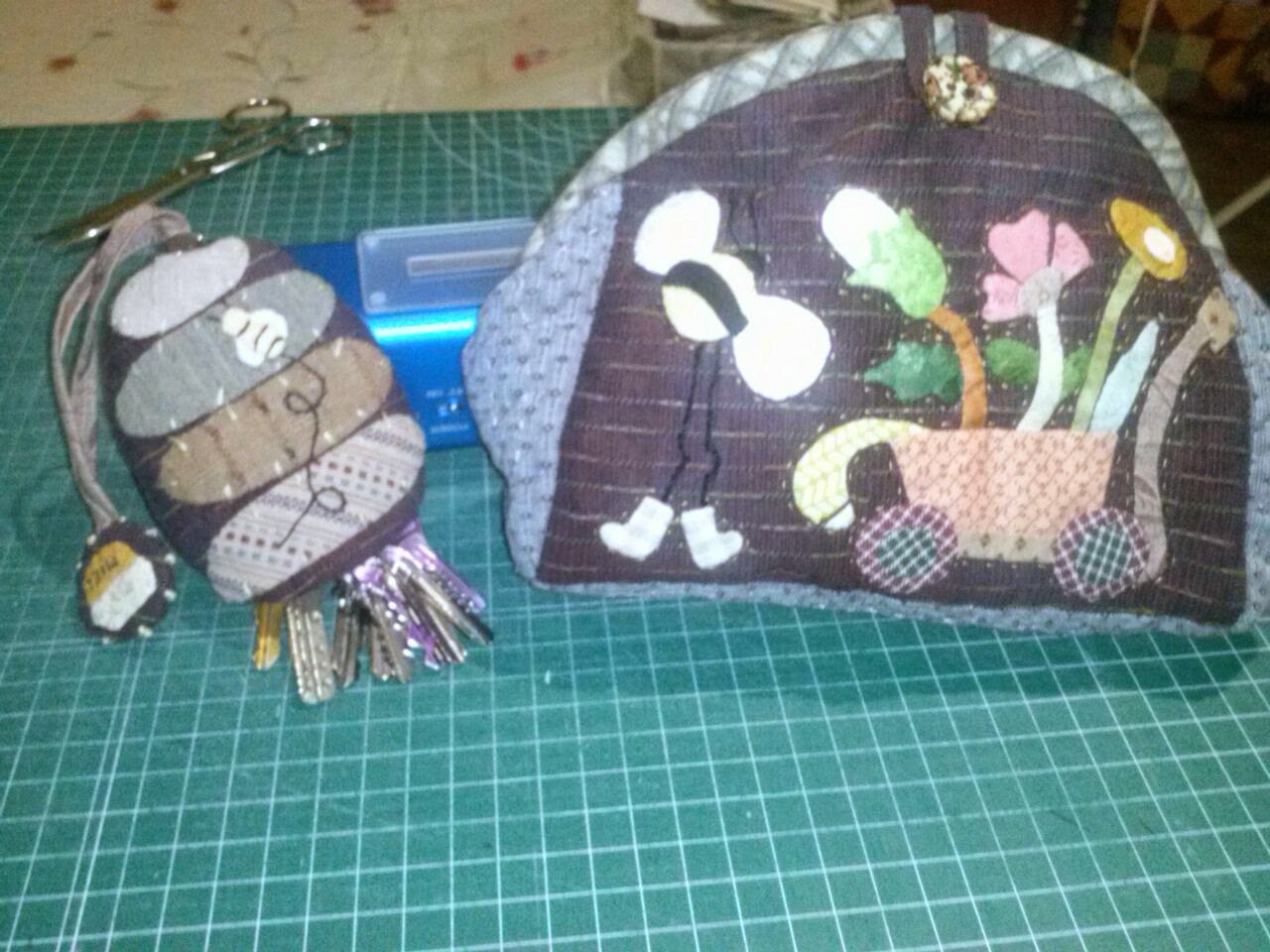 Katuxa Patchwork: Guardatodo y llavero