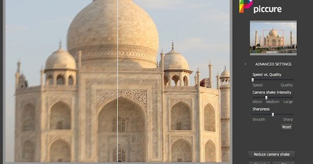 Remove Camera Shake Blur with Piccure