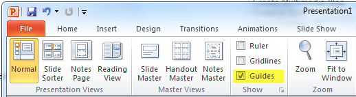 Use Drawing Guides to Align Objects in PowerPoint