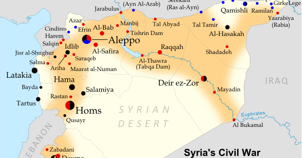 Syria Civil War Map: August 2013 (#11) - Political Geography Now
