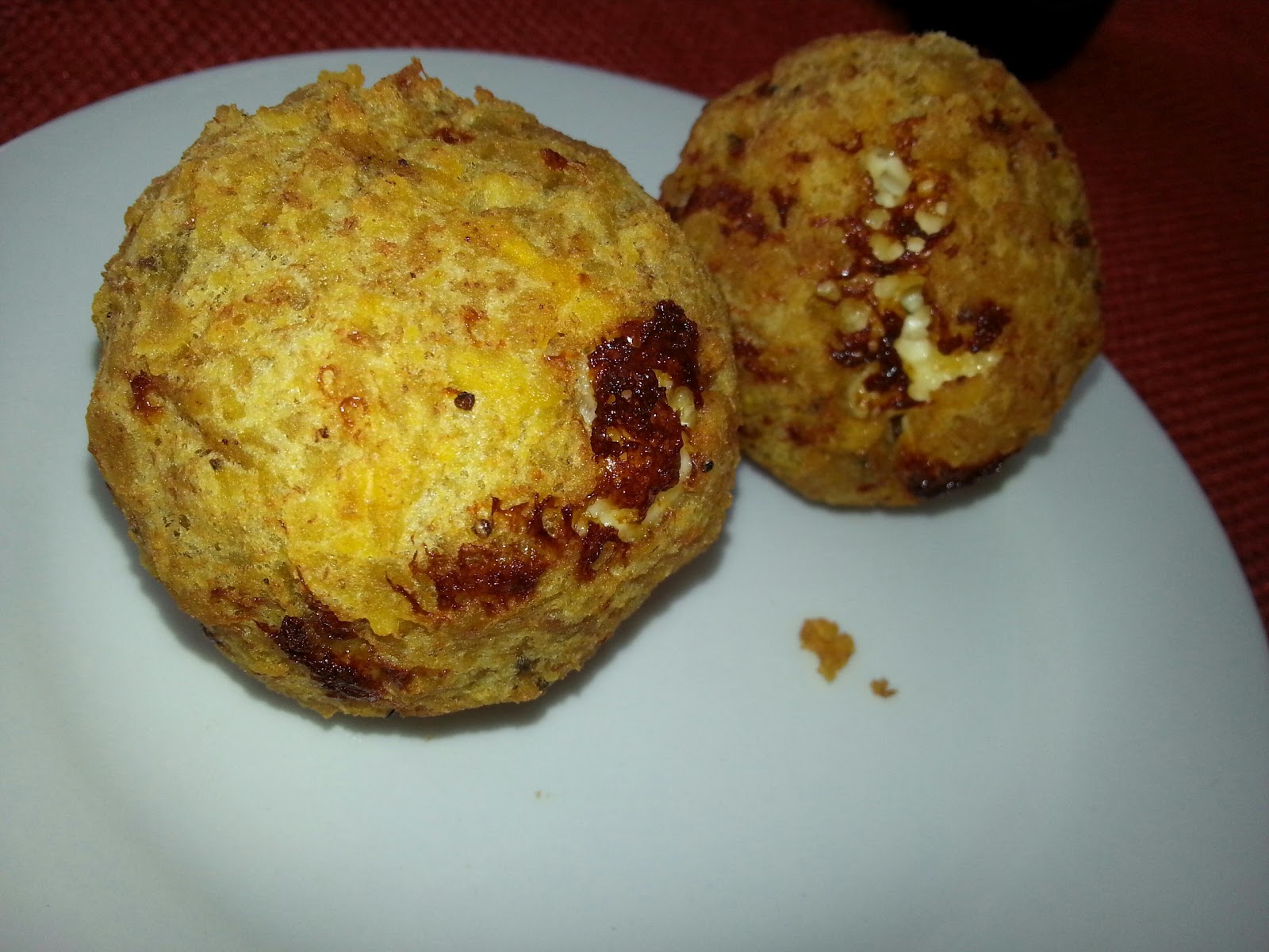 Bolones de platano verde.