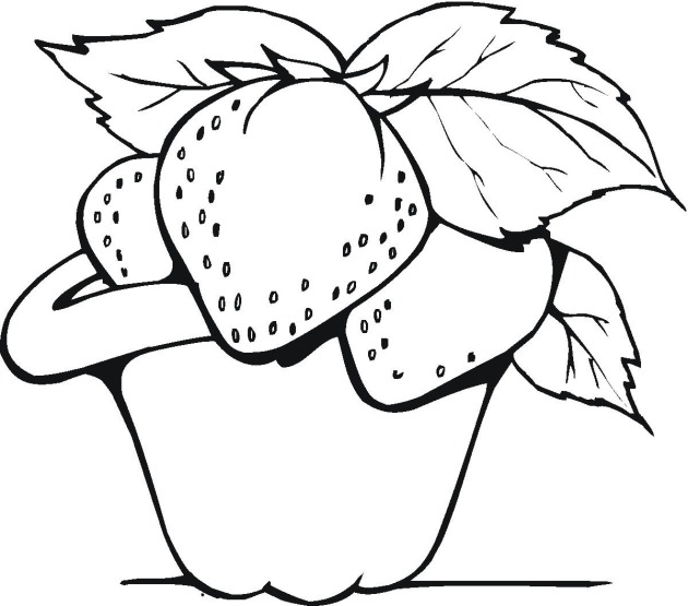 Dibujos De Fresas Para Pintar Y Colorear