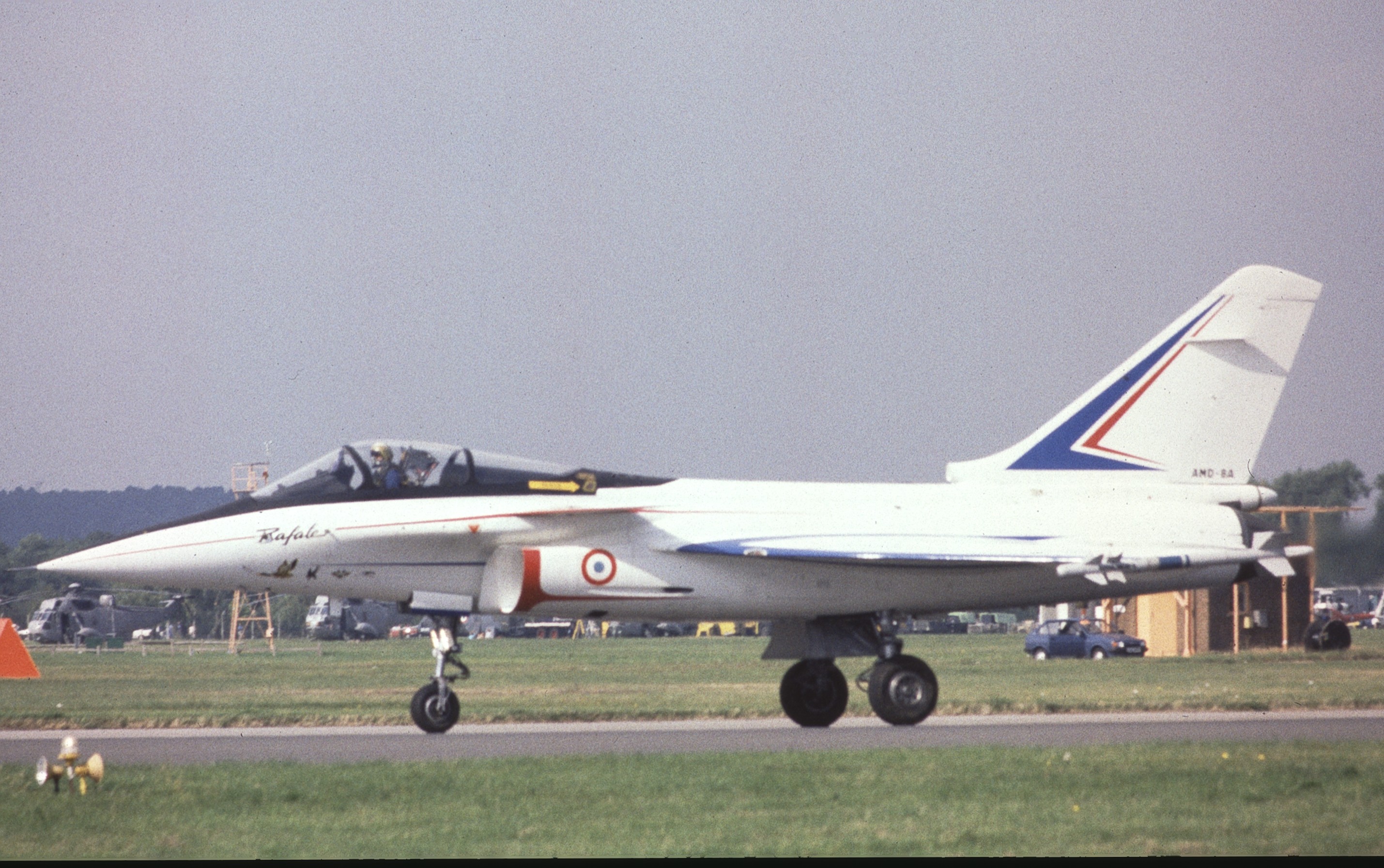 Prototype French Rafale A01 Fighter Aircraft At The 1988 British ...