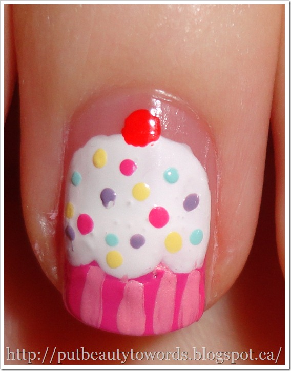 Writing Beauty: Cupcake Nails