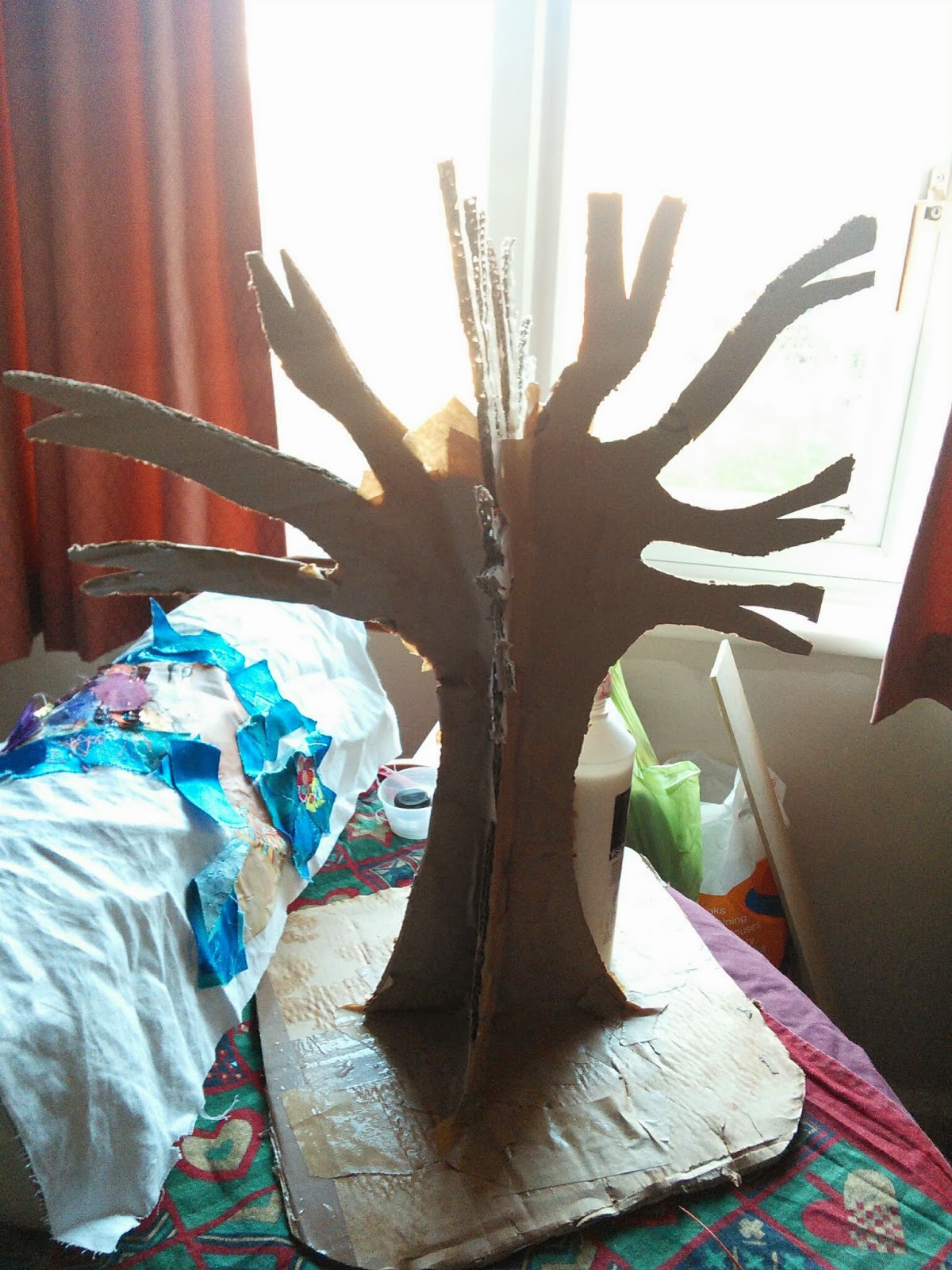 TINYSPACE BLOG: Cardboard tree taking shape