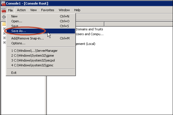 วิธีการใช้งาน Microsoft Management Console (MMC) บน Server 2008 R2 ...