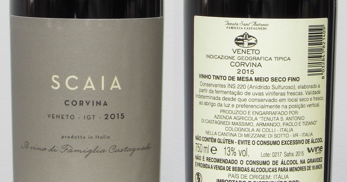 Vinhos x Vinhos: Tenuta Sant`Antonio Scaia I.G.T. Veneto Corvina