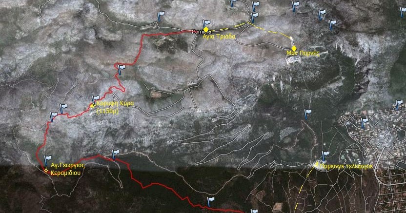 Hiking Hellas: ΠΑΡΝΗΘΑ (ΜΟΝ ΠΑΡΝΕΣ-ΑΓ.ΤΡΙΑΔΑ-ΚΥΡΑ-ΑΓ.ΓΕΩΡΓΙΟΣ ΚΕΡΑΜΙΔΙ ...