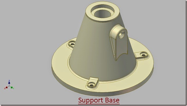 3D Solid Modelling Videos: Support Base (Video Tutorial) Autodesk Inventor 2012