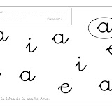 FICHAS DE LA LETRA A PARA NIÑOS DE PREESCOLAR