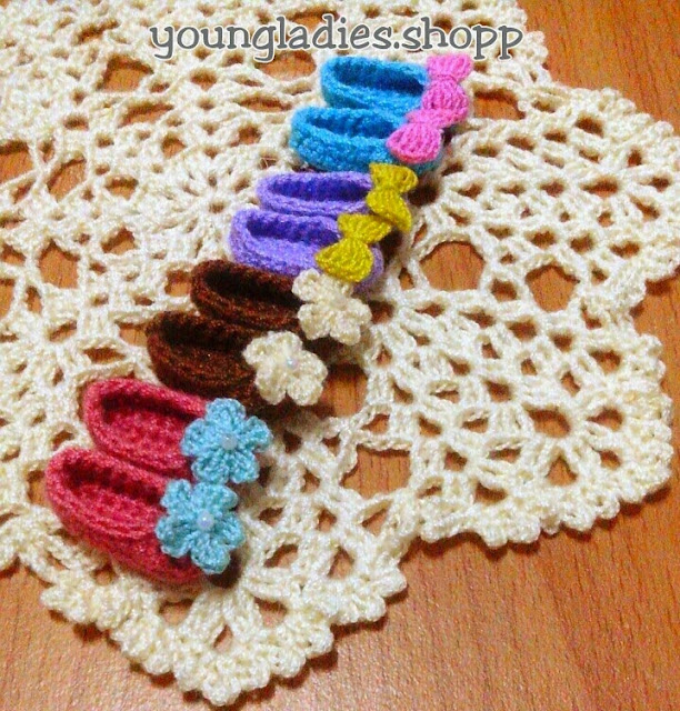 youngladieshome: Crochet Mini Shoes Pattern